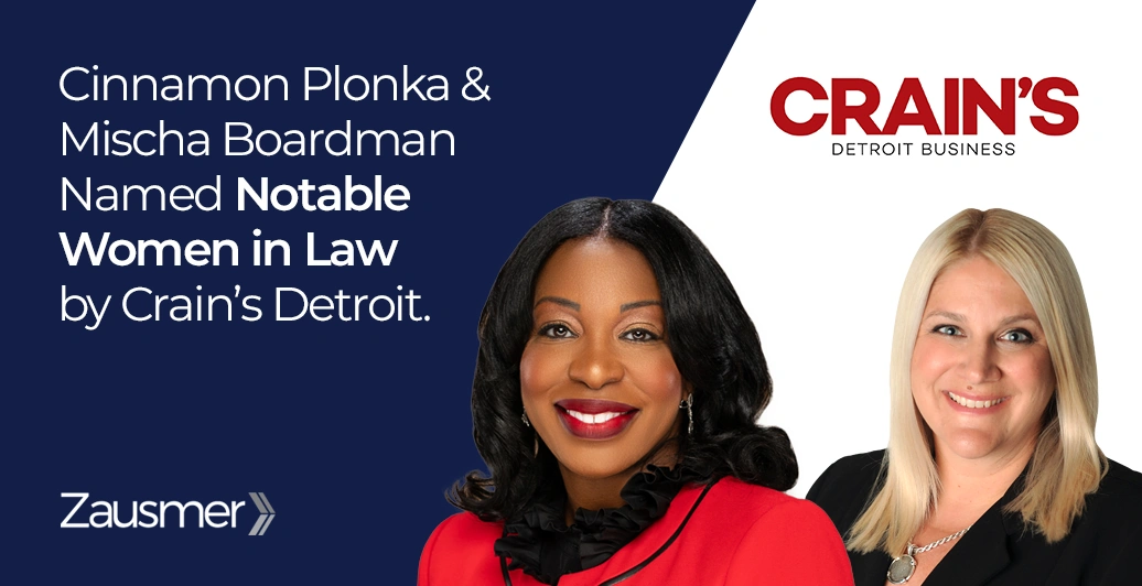 Cinnamon Plonka and Mischa Boardman Named Notable Women in Law By Crain ...